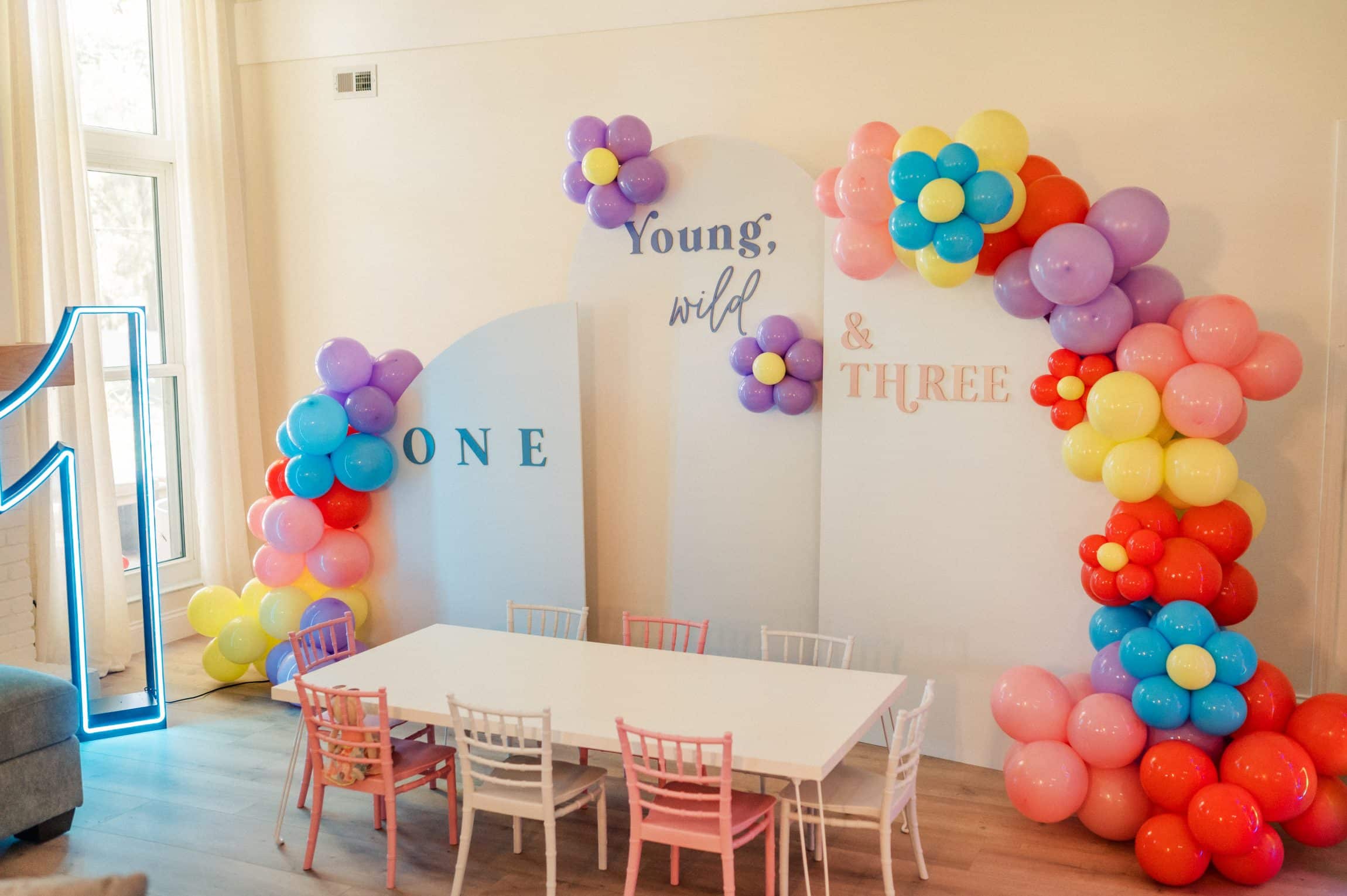 A Colorful Birthday Party! - Orlando Marquee and Decor
